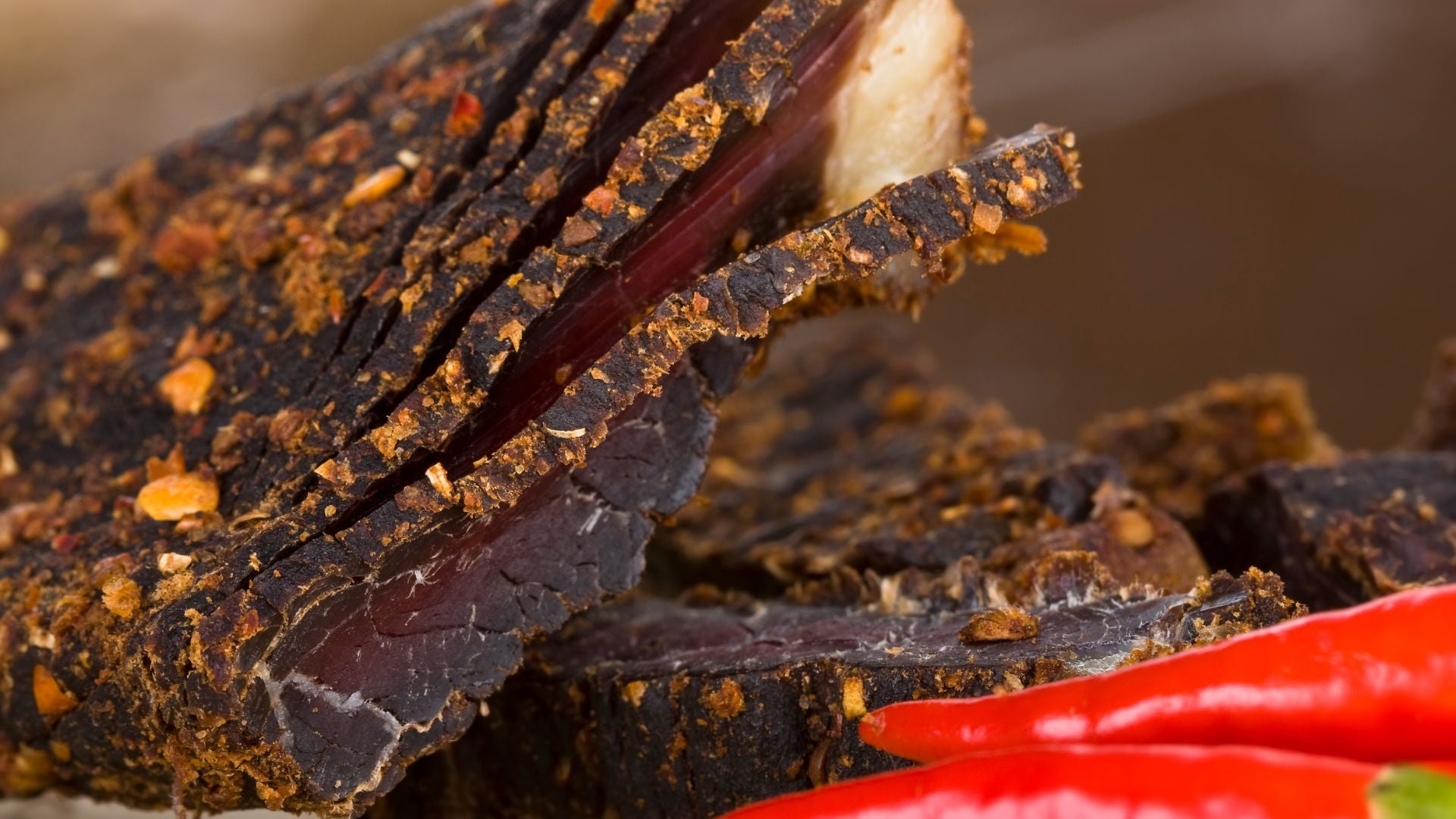Chilli Biltong | Spicy Beef Biltong & Chilli Bites | Spicy Meat Snacks ...