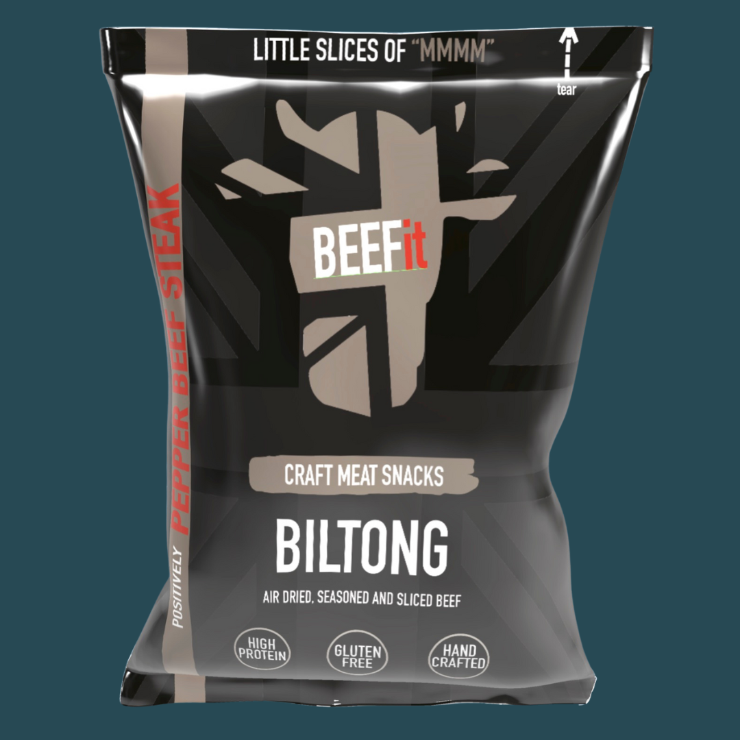 POSITIVELY PEPPER BEEF STEAK 10 x 30g – BEEFit Snacks
